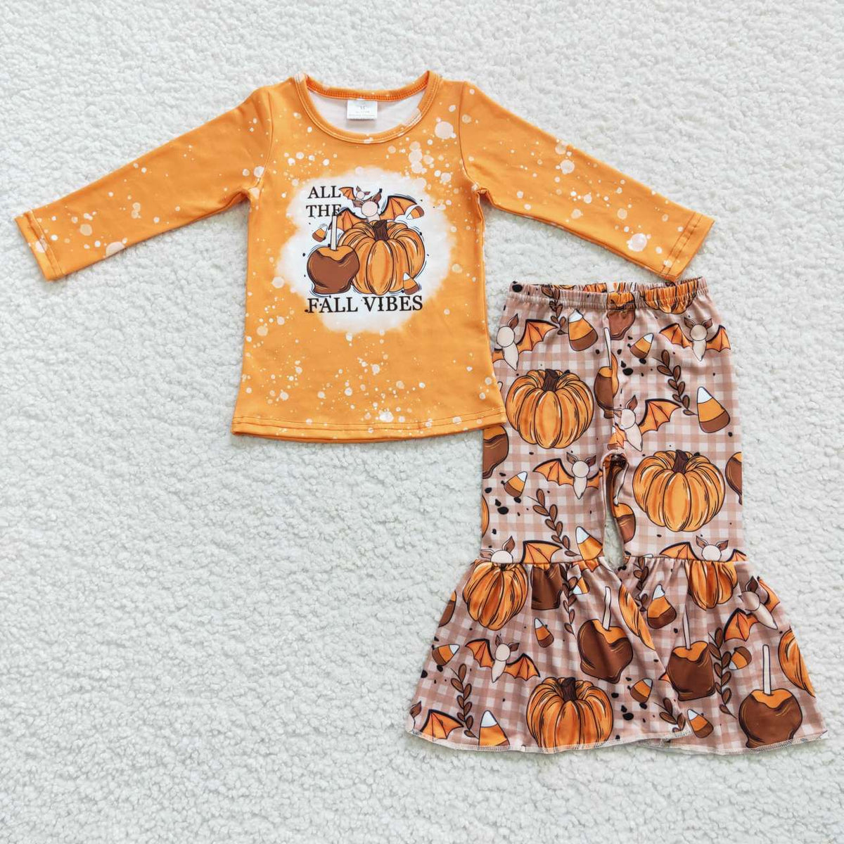 Halloween fall vibes pumpkin girls clothing – SUTUTU06
